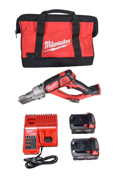 Milwaukee 2637-22 M18 18V Cordless 18-Gauge Single Cut Metal Shear Kit ...