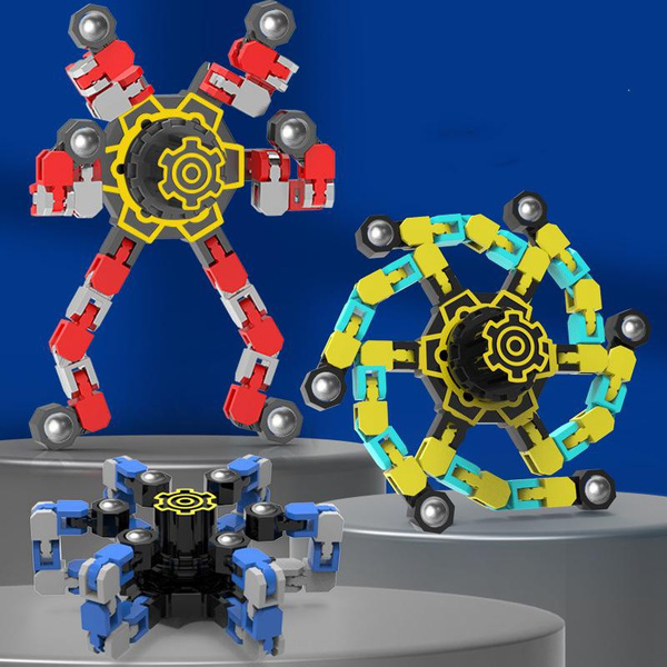 spinning top toy Deformable gyroscope interdigital spiral Pressure ...