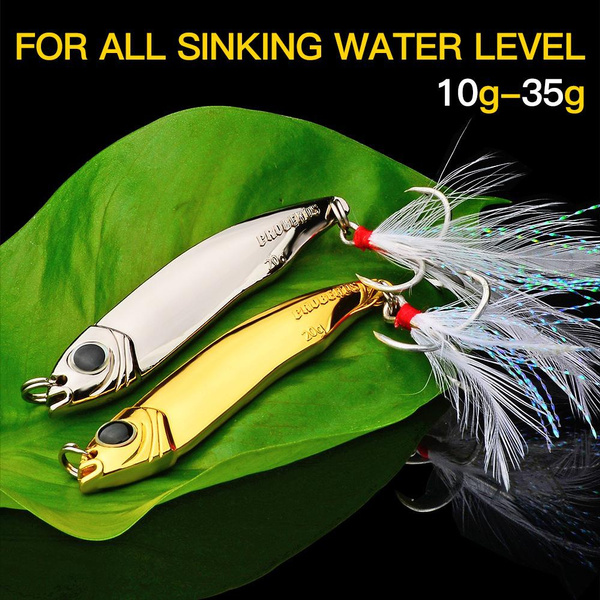 Spoon Spinner Metal Small fish Fishing Lure Hard Baits Sequin Wobbler ...