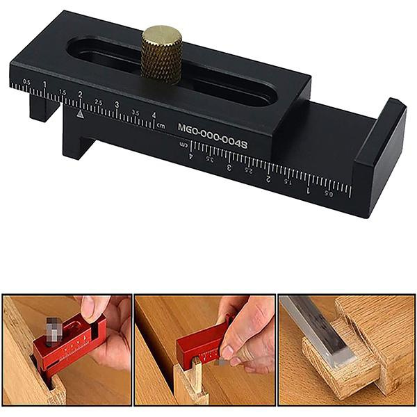 Woodworking Gap Gauge 5-40mm Depth Measurer Sawtooth Ruler Saw Seam ...