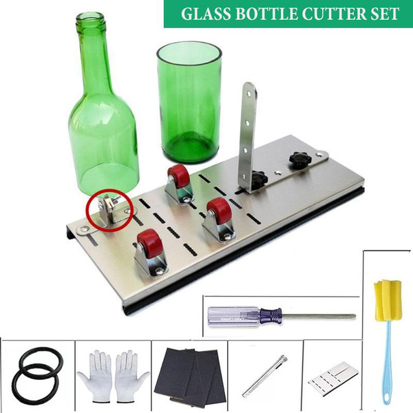 SET High Strength and Hardness Bottle Cutters Adjustable Glass Wine ...