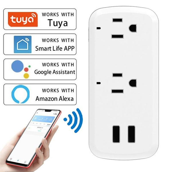 Wifi Smart Plug Remote Voice Control Socket Outlet Smart Home US Plug ...