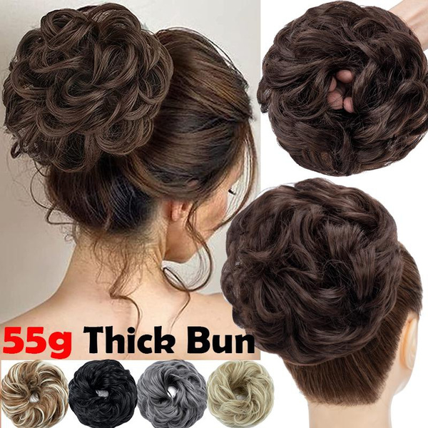 S-noilite 55g Updo Hairpiece Messy Hair Bun Extensions Chignons Hair ...