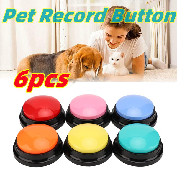6pcs Dog Record Button Multifunction Portable 30 Seconds Record Talking ...