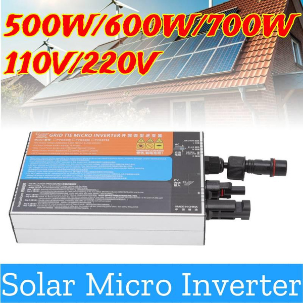 500W/600W/700W Solar Micro Inverter, Solar Inverter Micro Aluminium ...