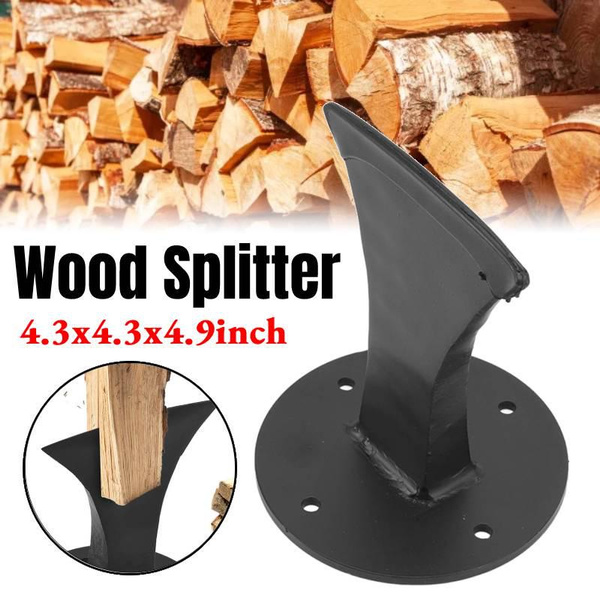 Wedge Firewood Splitter(4.3x4.3x4.9in), Heavy Duty Firewood Kindling ...