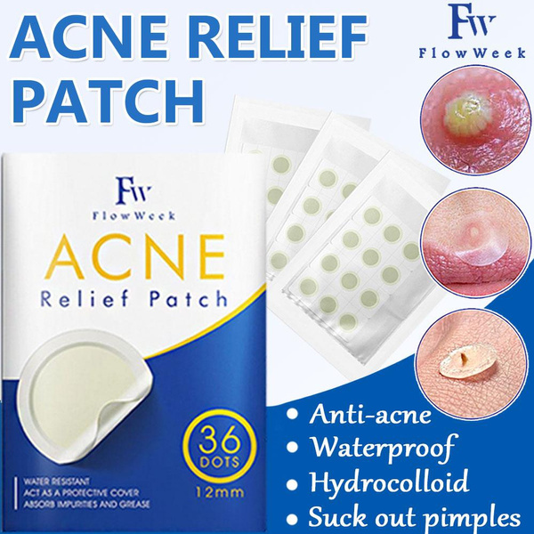 FlowWeek Acne Hydrocolloid Pimple Patch Invisible Stickers Acne ...