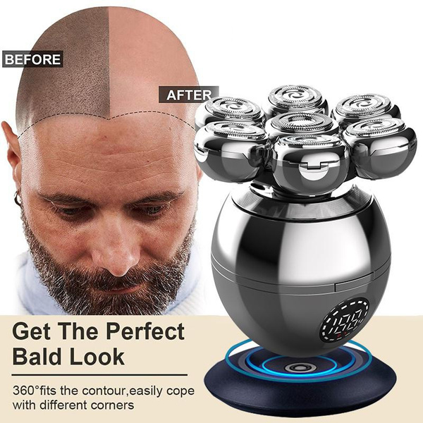 7 Blades Grooming Kit For Men Rechargeable Electric bald Head Shaver ...