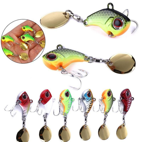9g 16g 21g Fishing Lures Tail Spinners Metal Shad Lure Blade Baits For ...