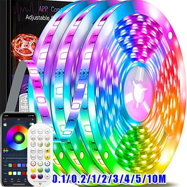 Led Light Strip Music Sync Color Changing RGB Led Strip Bluetooth App ...