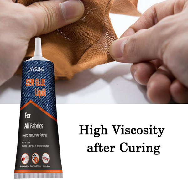 30ML Multifunctional Fabric Adhesive Sew Glue Repair Glue Fast Curing High Viscosity Strength ...