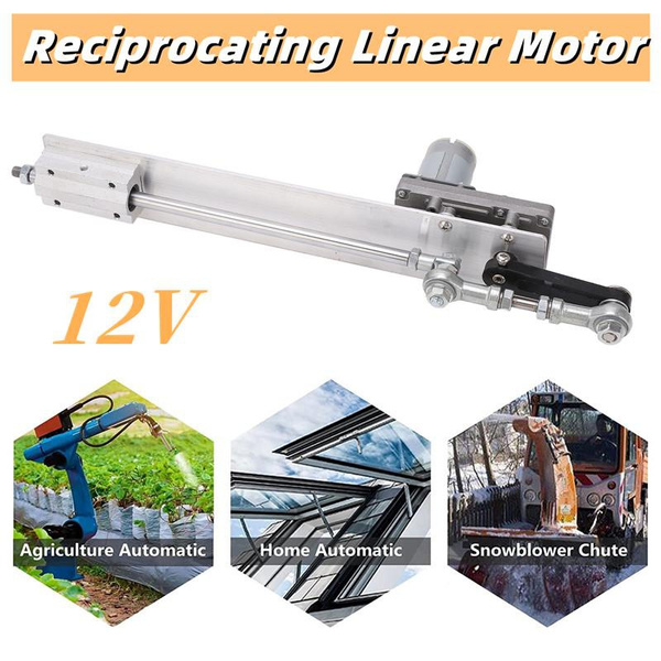 12V Reciprocating Linear Motor 3cm To 15cm Stroke Reciprocating Cycle ...