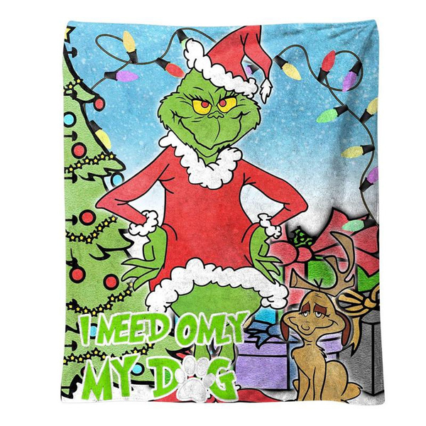 The Grinch Quilt How The Grinch Stole Christmas Xmas Idea Gift Soft ...