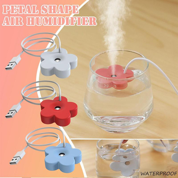 Home Purifier Humificador Mini Petal Shape USB Air Humidifier Portable ...