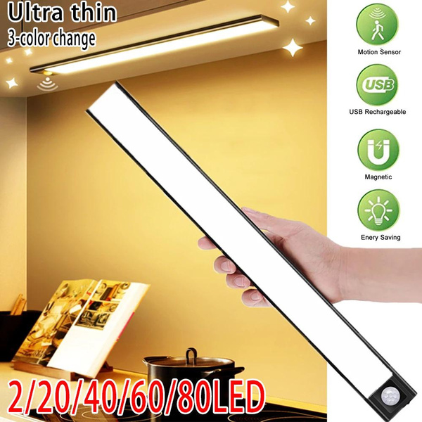 Ultra-thin LED Light Wireless Motion Sensor Night Light USB ...