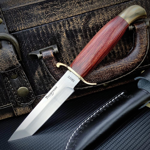 New Stainless Steel Russian NKVD USSR Finka Outdoor Fixed Blade Camping ...