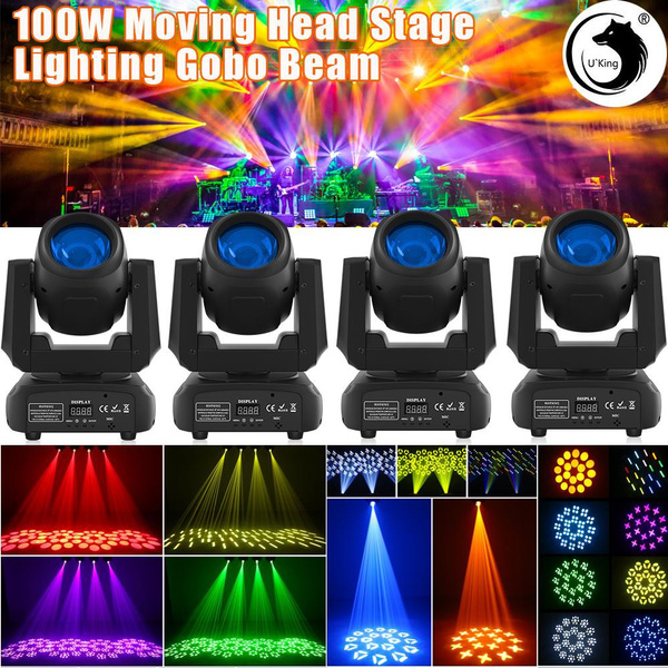 New 100W Moving Head Stage Lighting Gobo Beam Dazzling LED DMX for ...