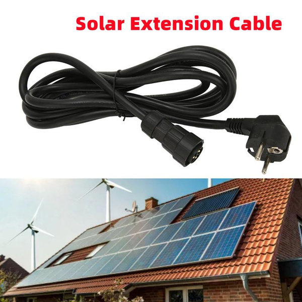AC Cable 10ft AC Power Cord Solar Photovoltaic Power Generation System ...