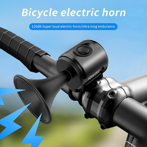 Bike Bell Electronic Loud Horn ABS 120db Safety Electric Bell IPX4 ...