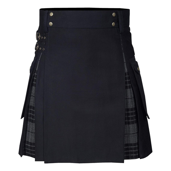 Men's Traditional Tartan Scottish Practical Kilts Pleated Tartan ...