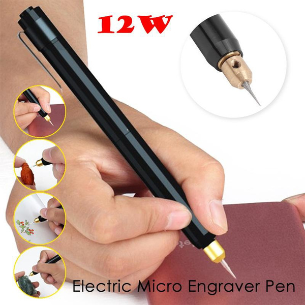 12W Electric Micro Engraver Pen, Portable Cordless Charging Carving ...