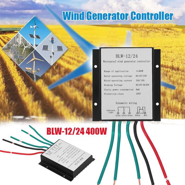 Wind Controller,12V/24V 400W Waterproof Windturbine Generator ...