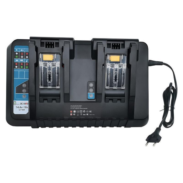 18V Battery Charger Dual Ports Fast Replacement Charge 9A 120W for ...
