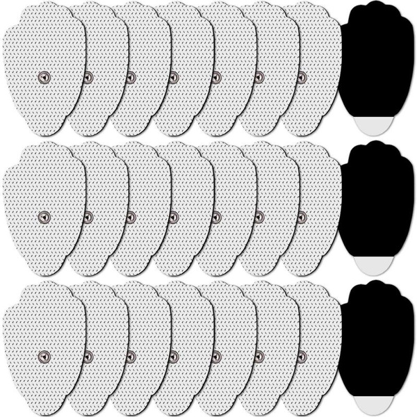 24 Pcs Snap Tens Unit Electrode Pads Large Premium Tens Electrodes ...