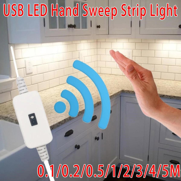 USB Motion LED Backlight LED TV Kitchen LED Strip Hand Sweep Waving PIR ...