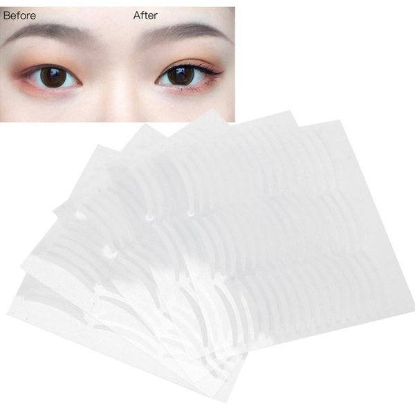 120 Pairs Double Eyelid Stickers Makeup Eye Sticker Tape Natural Strips ...