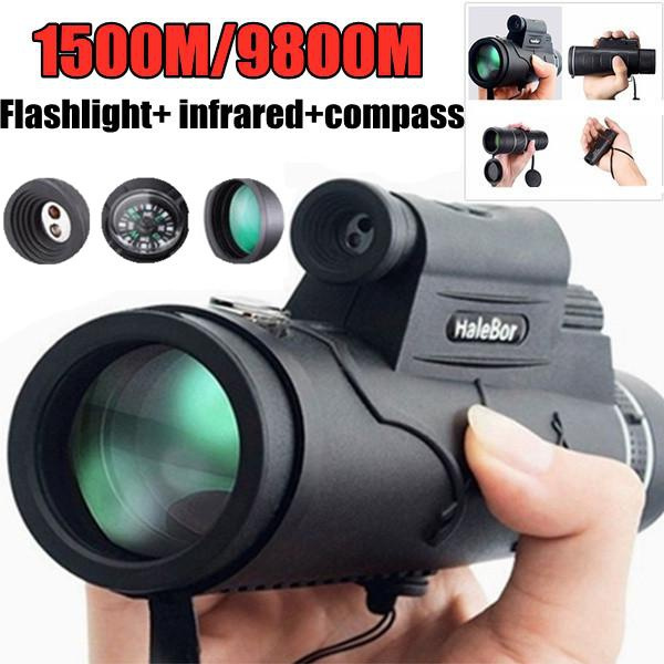 1500M / 9500M Compass Flashlight + Infrared High Angle Monocular Laser ...