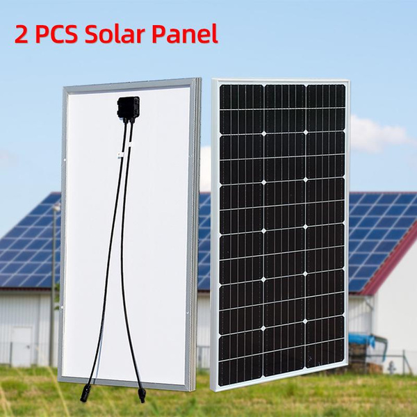 PHOTOVOLTAIC MODULE 200 WATT SOLAR PANEL KIT 2 PCS 100 WATT ...