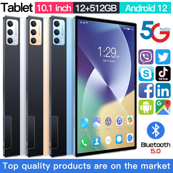 The Latest Best Upgrade Tablet 10.1-inch 12 Core 5G/4G Dual WiFi PC ...