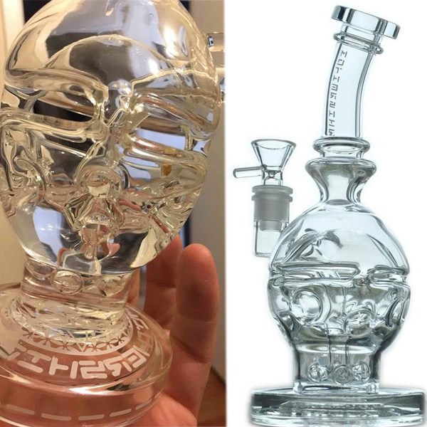 Glass Skull Pipe Recycler Dab Rigs | Wish