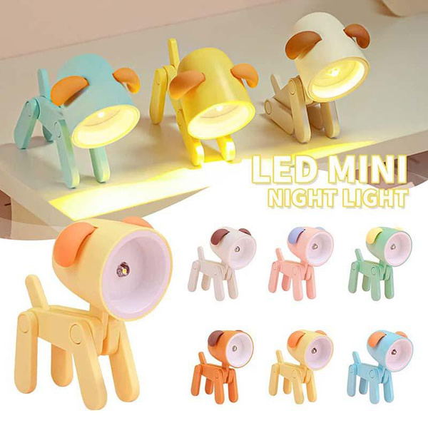 New Mini LED Pet Night Light Cute Small Phone Holder Deer Dog Shape ...