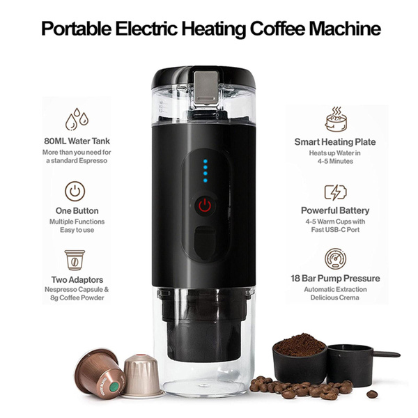 Portable Electric Machine Coffee Maker For Vehicle, Travel, Home ...