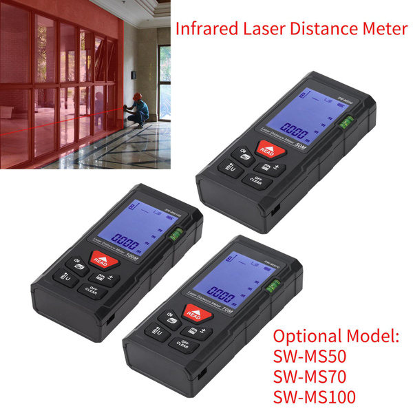 1 PCS Handheld Infrared Distance Meter Rangefinder High Accuracy Range ...