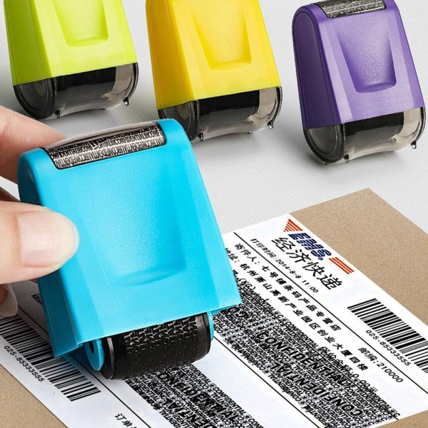 1pc Roller Identity Theft Protection Stamp For ID Privacy Confidential ...