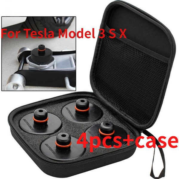 4 New Jack Pad Rubber Adapter W/Toolbox Storage Case Raise Heavy Job ...