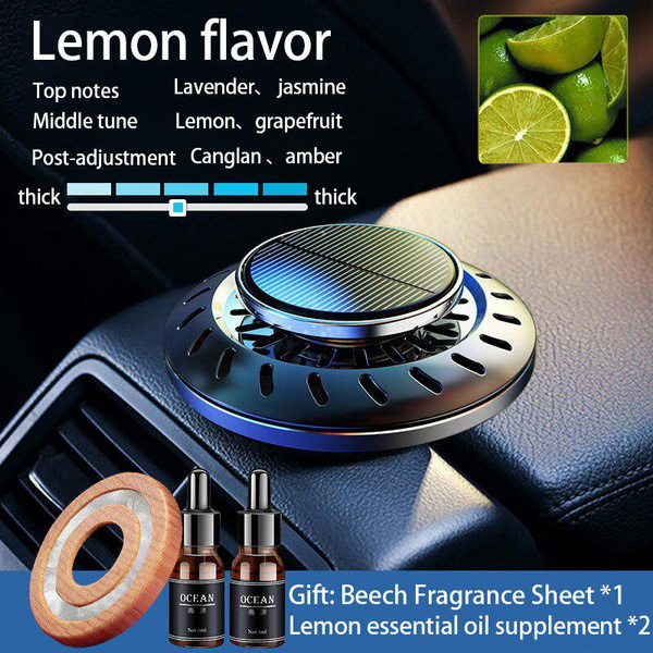 New Solar Car Perfume Aromatherapy Car Air Freshener Car Interior ...