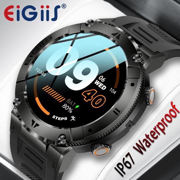 EIGIIS Smart Watch for Men HD Screen Bluetooth Calling Dial Text ...