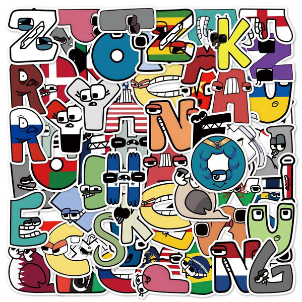 10/60pcs Cartoon alphabet lore stickers graffiti Stickers for DIY ...