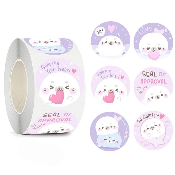 50PCS Cute Animal Sticker Kids Reward Sticker Gift Decoration Label ...