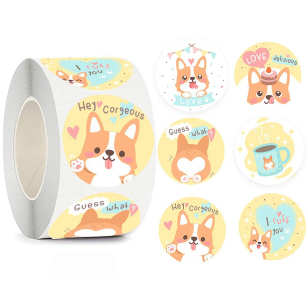 50PCS Kids Reward Stickers Puppy Dog Cat Encouragement Labels for ...