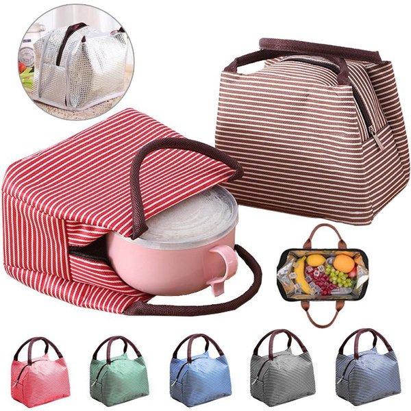 Insulated Lunch Bag for Women Reusable Aluminum Foil Portable Storage ...