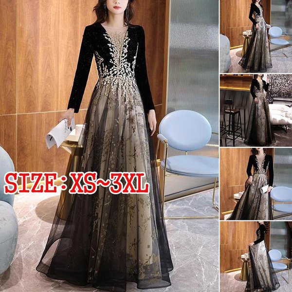 Evening Dress O Neck Appliques Bling Half Sleeves A Line Pleat Floor