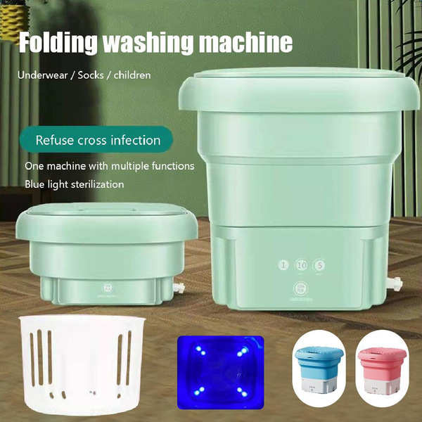 Portable Folding Washing Machine with Dryer Bucket Underwear Socks ...