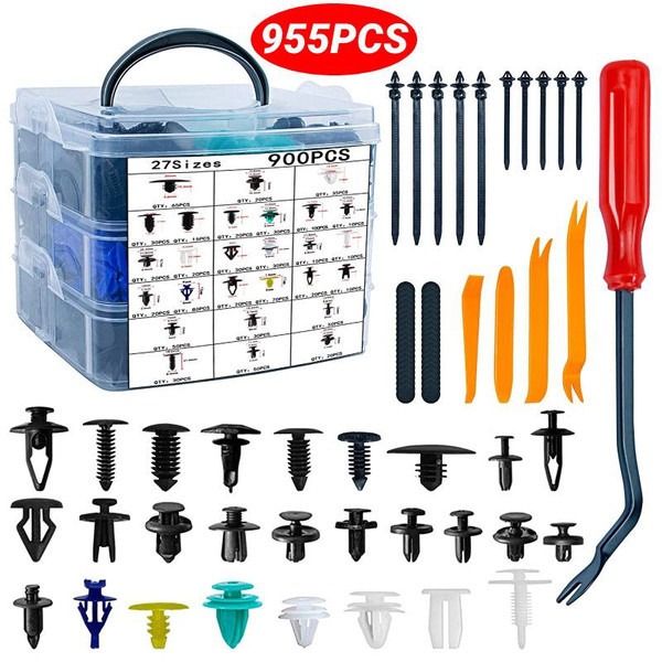 955PCS Car Retainer Clips & Plastic Fasteners Kit - 27 Most Popular ...