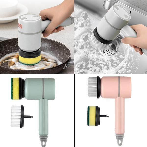 NEWEST 3 Gears Electric Cleaning Brush Cordless Multifunction Plastic ...