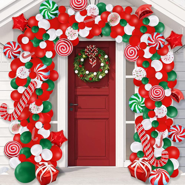 Christmas Balloon Garland Arch Kit 274 Pieces Christmas Balloons ...